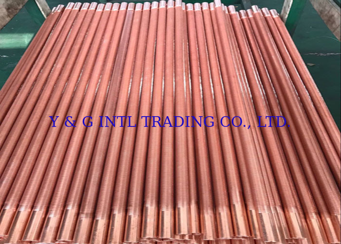 Air Cooled Low Finned Tube Extruded Copper Material 10-38mm OD For ...