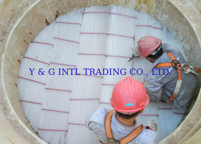 Gas Drying Structured Packing Column Chlorine Plastic Orifice Plate ...