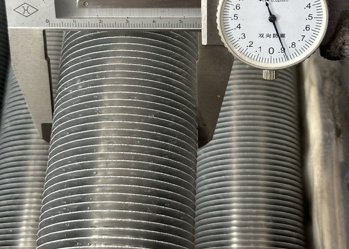 Beveled End Treatment Finned Tube for Increased Heat Transfer Surface Area