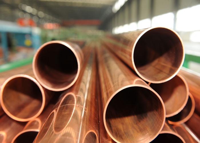 Mirror Polished Copper Nickel Pipe , Thin Wall Nickel Plated Copper ...