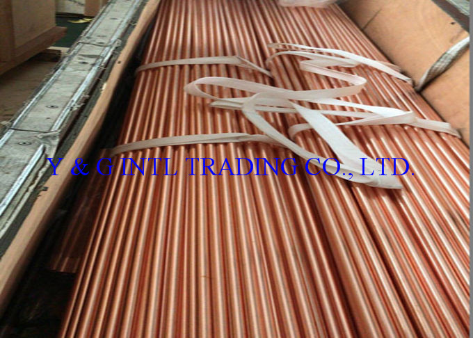 Inner Grooved Longitudinal Finned Tubing Red Cooper T2 / TP2 Cooper ...