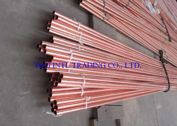 Seamless / Welded Copper Alloy Tube 0.3 - 9mm Thickness ASTM B280/68 C12200